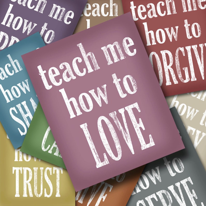 Teach Me How - Printable Digital Download - INSTANT DOWNLOAD - Etsy