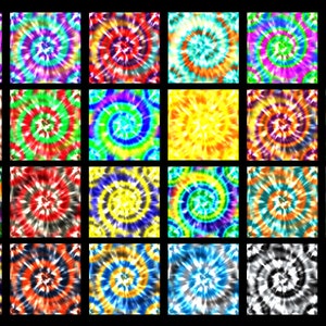 100 Seamless Tie Dye Digital Paper Bundle - Colorful Tie-dye Digital ...
