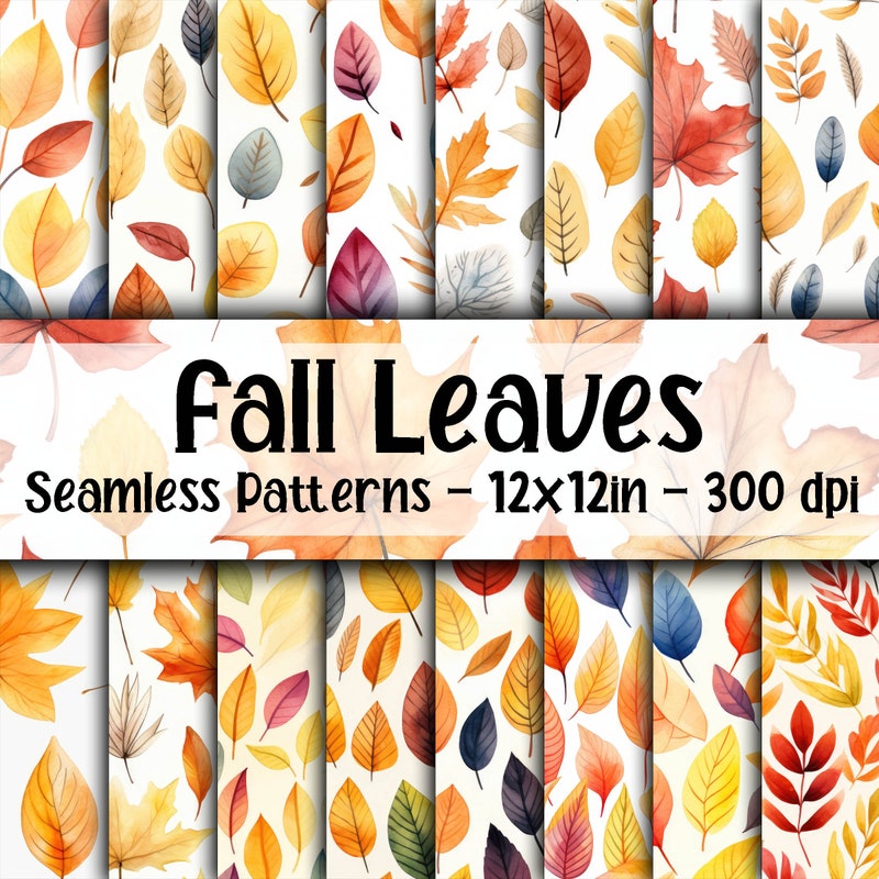 Autumn Leaves Digital - Etsy