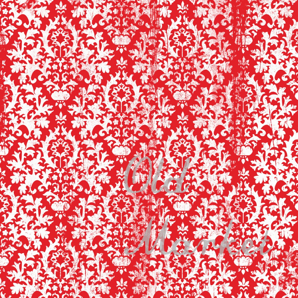 Vintage Damask Digital Paper Colorful Damask Backgrounds - Etsy