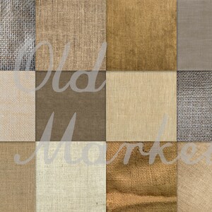 Burlap Digital Paper - Basic Burlap Textures - Burlap Backgrounds - 12 Designs - 12in X 12in ...