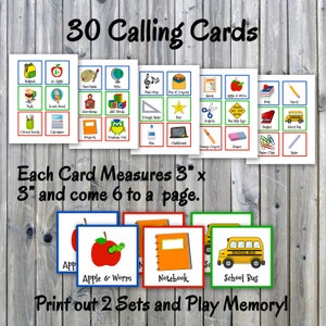 School Bingo Printable PDF - 30 Different Cards - End of School Year ...
