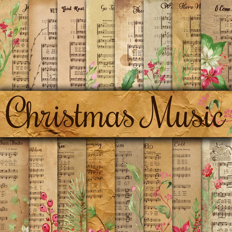 Christmas Sheet Music - Etsy