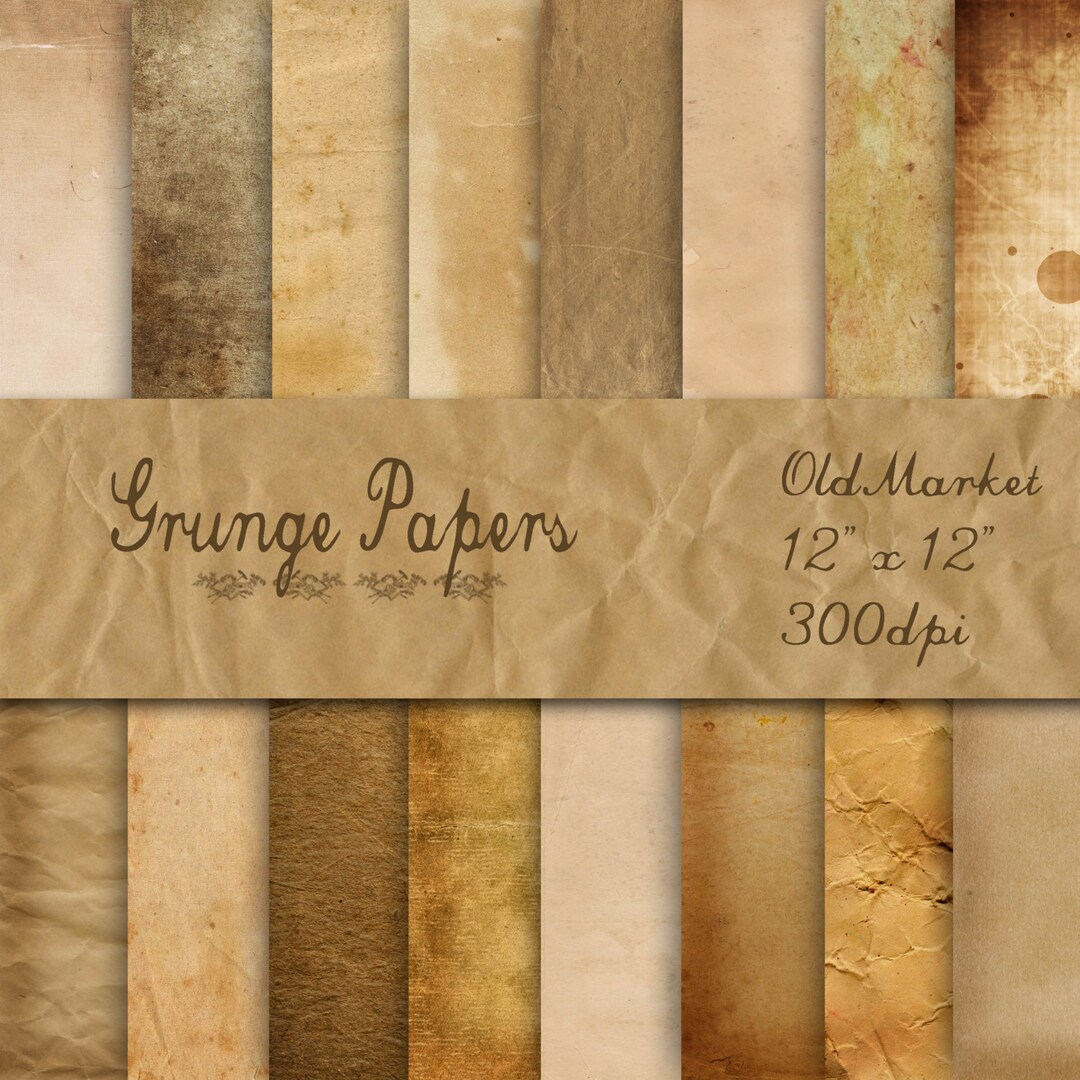 Old Grunge Digital Papers - Grunge Paper Backgrounds - Grunge Textures ...