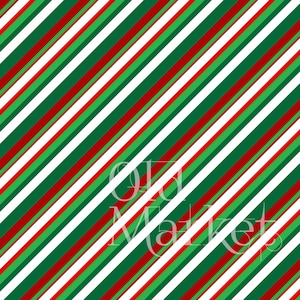 Christmas Digital Paper - Red and Green Christmas Backgrounds - Winter ...