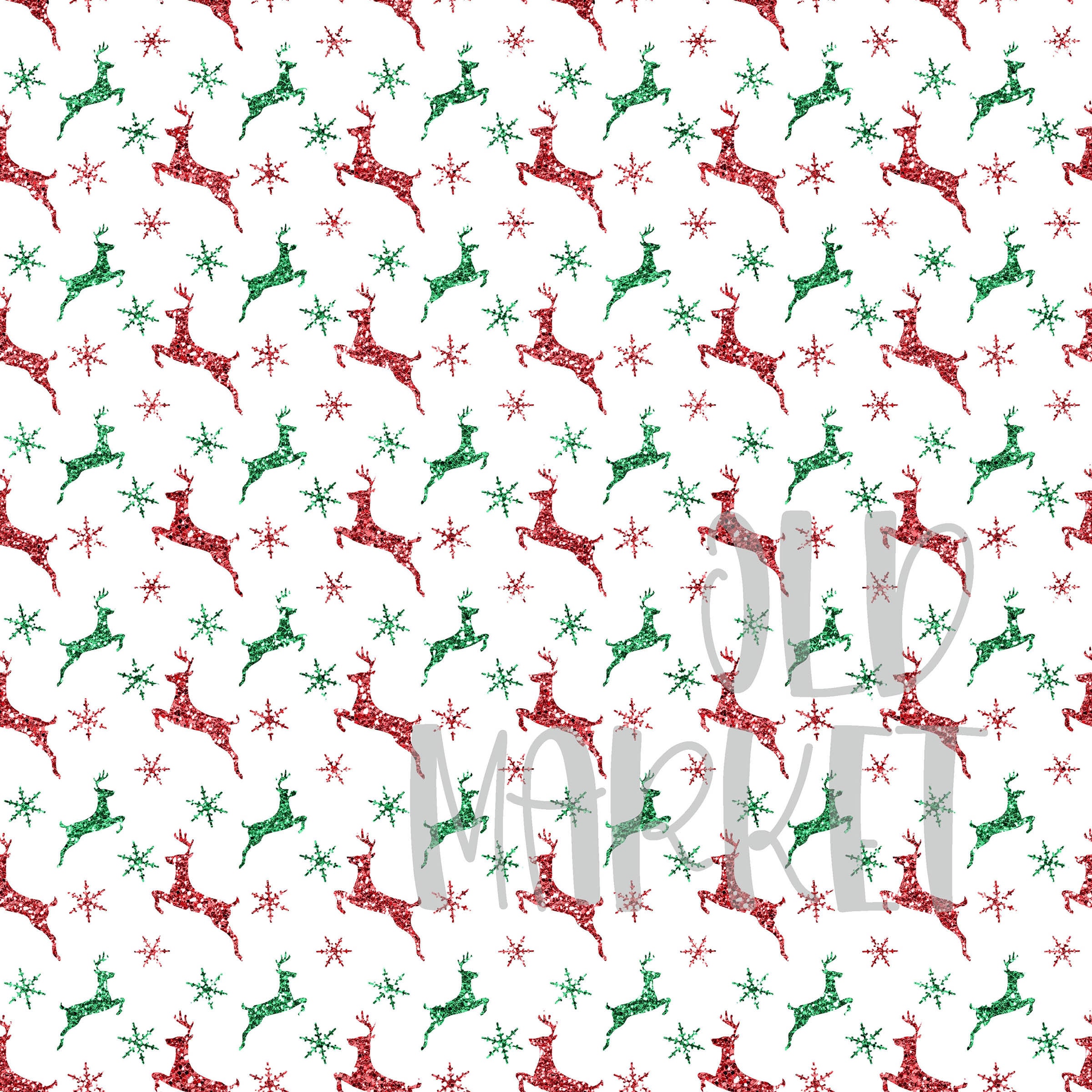 Classic Christmas Glitter Digital Paper Red and Green - Etsy