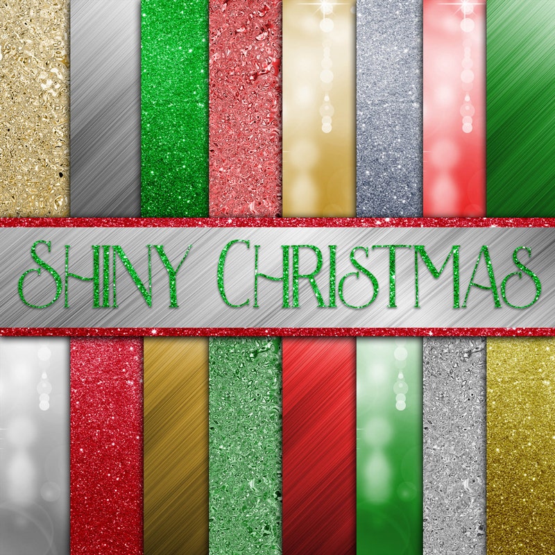 Christmas Digital Paper - Etsy