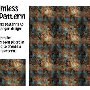Copper & Blue Patina SEAMLESS Patterns - Antique Copper Digital Paper ...