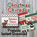 Christmas Charades Printable PDF - Party Game Printable - INSTANT ...