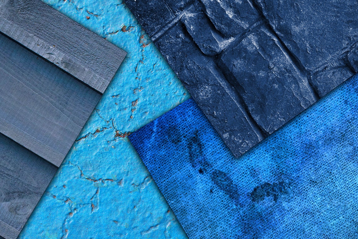 Shades of Blue Digital Paper Blue Backgrounds Blue - Etsy