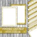 Printable Christmas Stationery - Shiny Gold Christmas Letter Paper ...