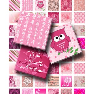 Shades of Pink - Digital Collage Sheet - 1 Inch (1 X 1) - INSTANT ...