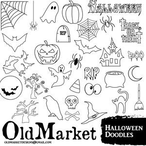Halloween Clip Art Set - Commercial Use Vector Clipart - Includes 31 ...