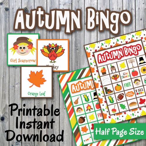 Autumn Charades Party Game Printable PDF Printable 32 - Etsy Canada