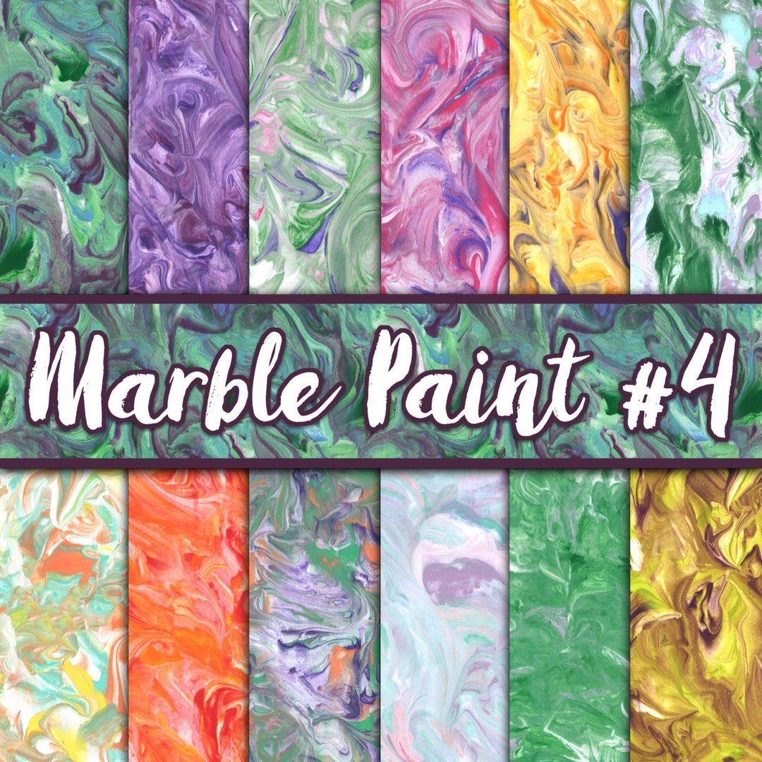 Marble Paint Digital Paper Set #4 - Marble Paint Textures - Marble ...