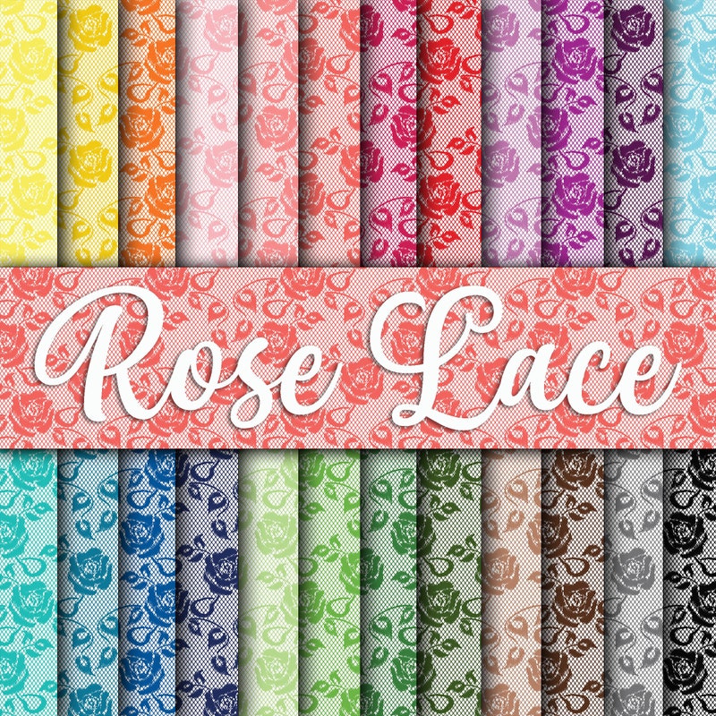 Lace Digital Paper - Etsy