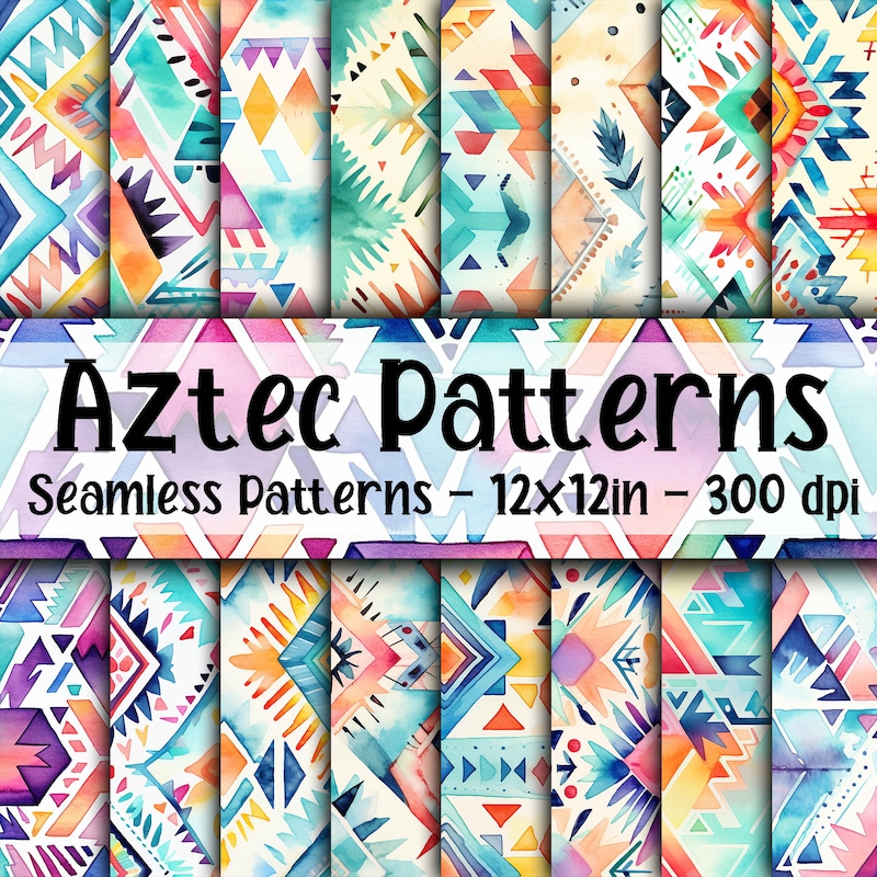 Aztec Wallpaper - Etsy