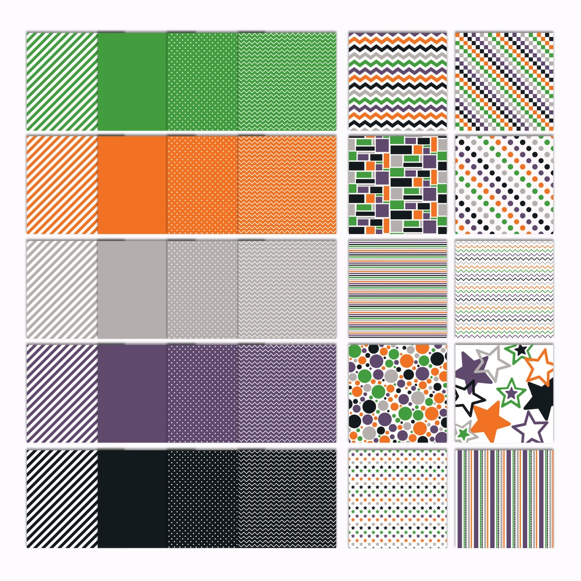 Spooky Colors Digital Paper Halloween Colors Digital Paper - Etsy
