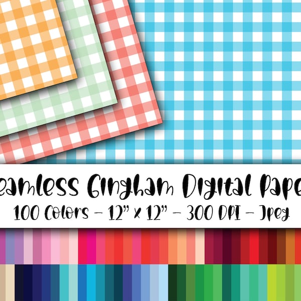 Gingham Paper - Etsy