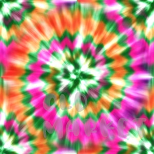 Tie Dye Digital Paper - Set 5 - Seamless Colorful Tie-dye Digital Paper ...
