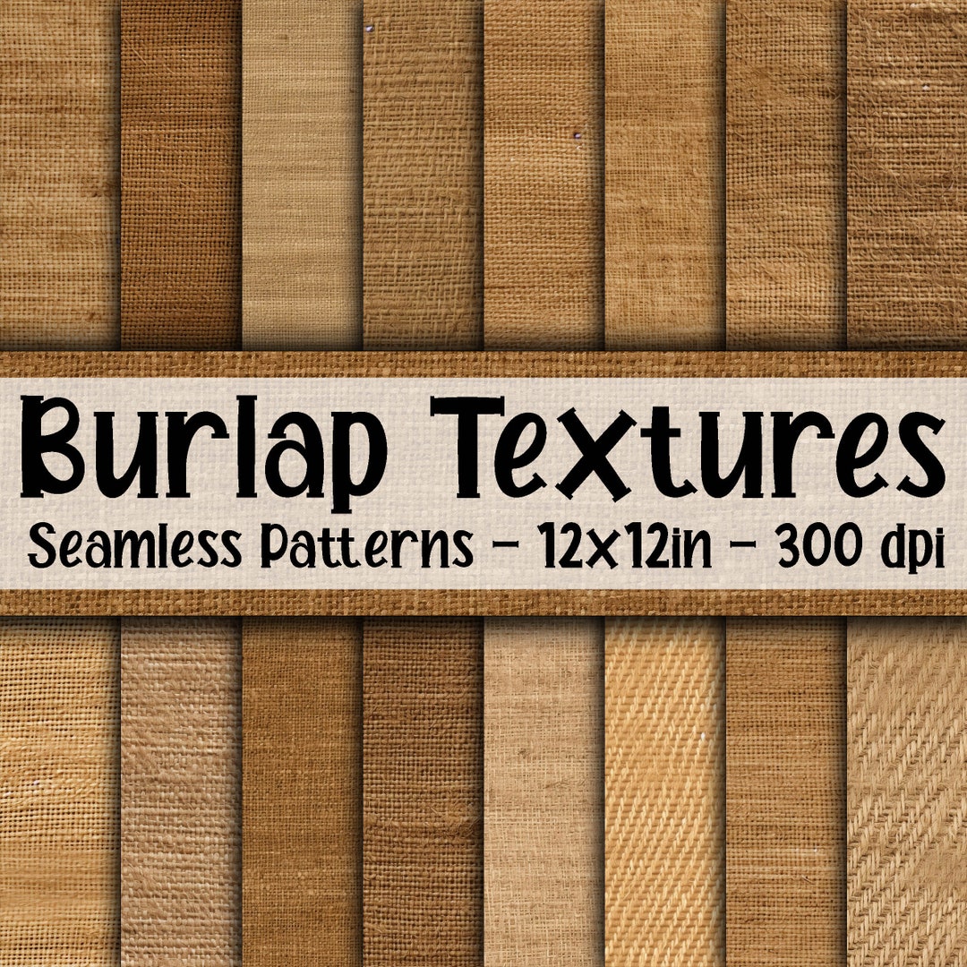 Burlap Textures SEAMLESS Patterns - Burlap Digital Paper - 16 Designs ...