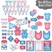 Gender Reveal Photo Booth Props and Decorations - Baby Shower Gender ...