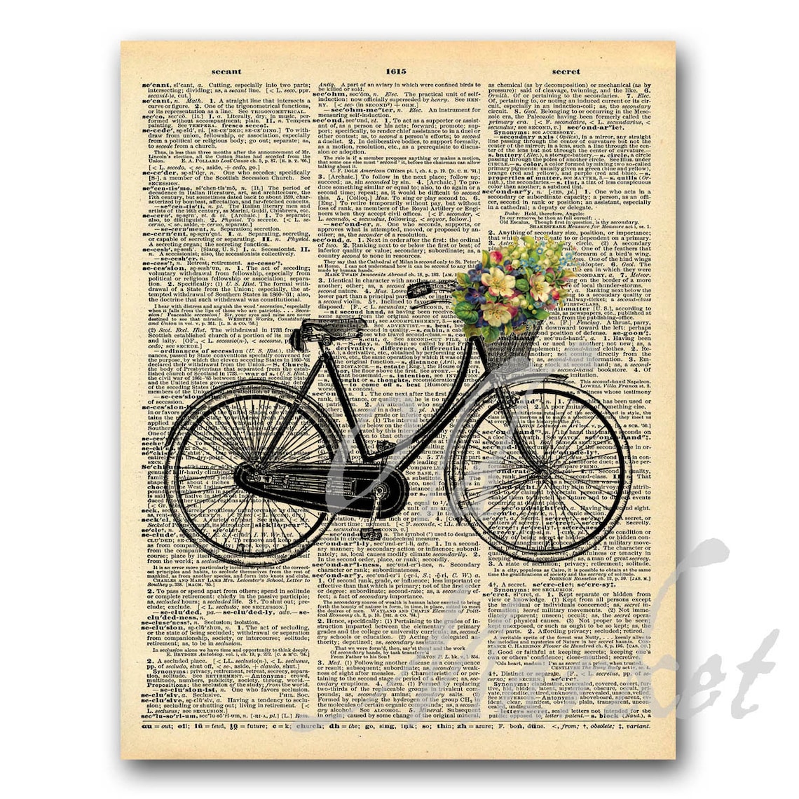 Vintage Dictionary Page Collection 20 Different Art Prints | Etsy