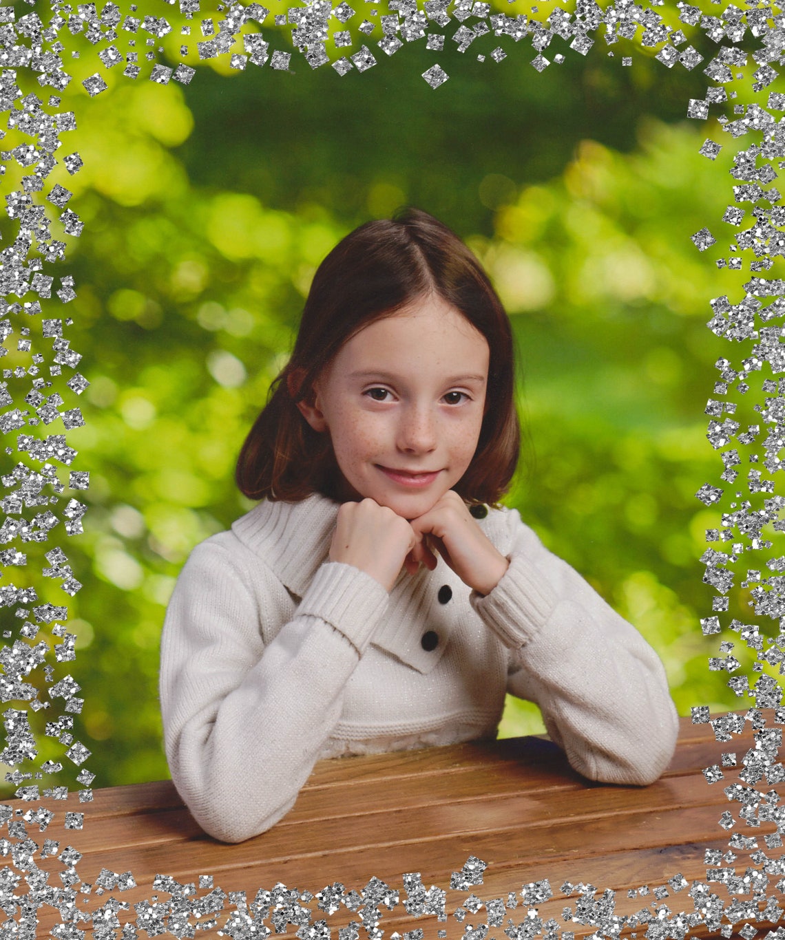 Silver Glitter Frames and Borders PNG Overlay Clipart Bundle | Etsy