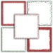 Christmas Glitter Borders Digital Paper - Red and Green Glitter ...