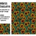 Van Gogh Sunflowers SEAMLESS Patterns - Impasto Sunflowers Digital ...