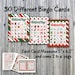 Christmas Bingo Printable PDF - 30 Different Cards - HALF PAGE ...