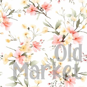 Spring Floral SEAMLESS Patterns - Spring Floral Digital Paper - 16 ...