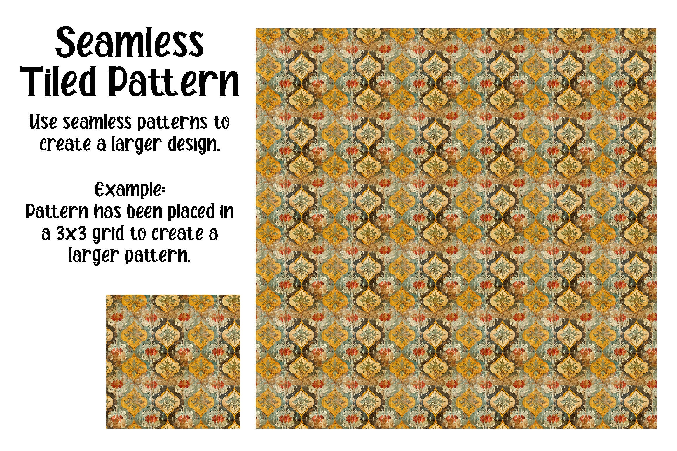 Italian Renaissance Paintings SEAMLESS Patterns - Italian Renaissance ...