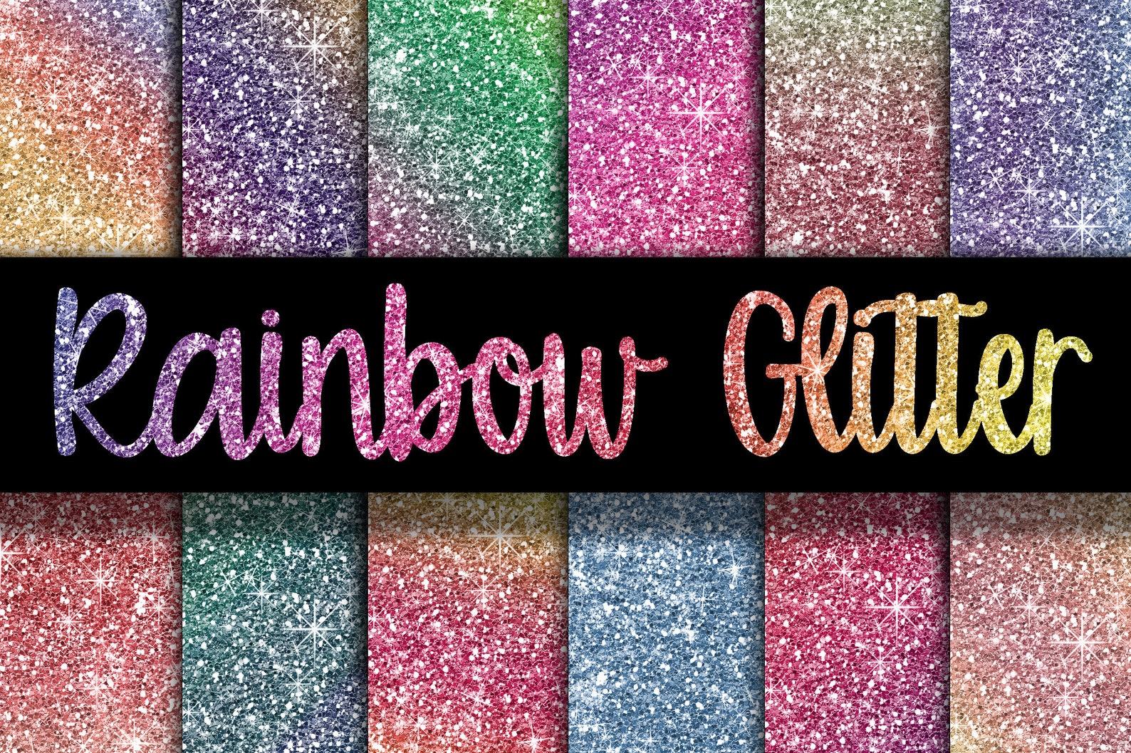 Glitter Digital Paper Bundle Includes 218 Digital Papers - Etsy