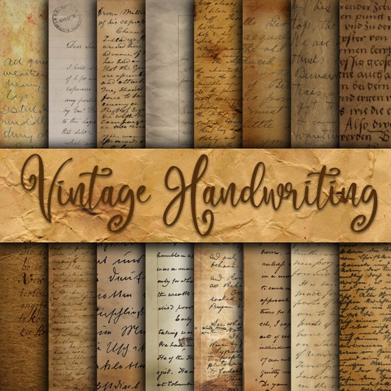Vintage Writing Backgrounds