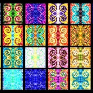 100 Seamless Tie Dye Digital Paper Bundle - Colorful Tie-dye Digital ...