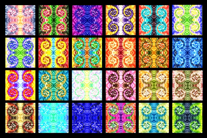 100 Seamless Tie Dye Digital Paper Bundle Colorful Tie-dye - Etsy