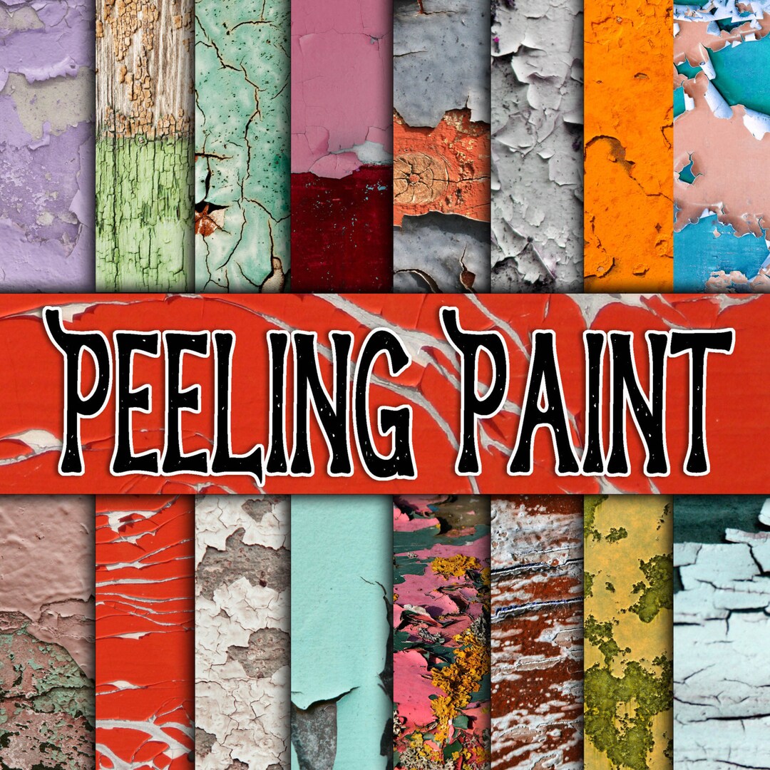 Peeling Paint Digital Paper - Peeling Paint Textures and Backgrounds ...