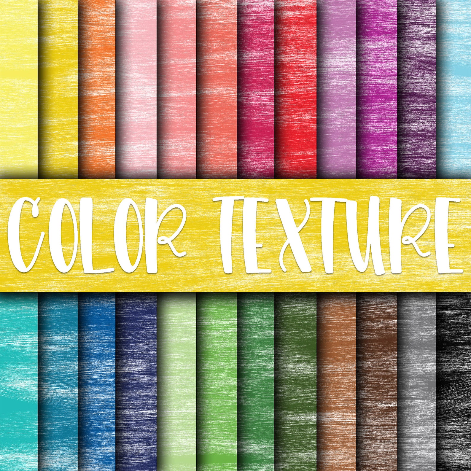 Color Texture Digital Paper Digital Textures 24 Colors - Etsy