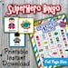 Superhero Bingo Printable Game - 30 Different Cards - Full Page Size ...