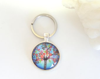 Glass Dome Keychain | Etsy