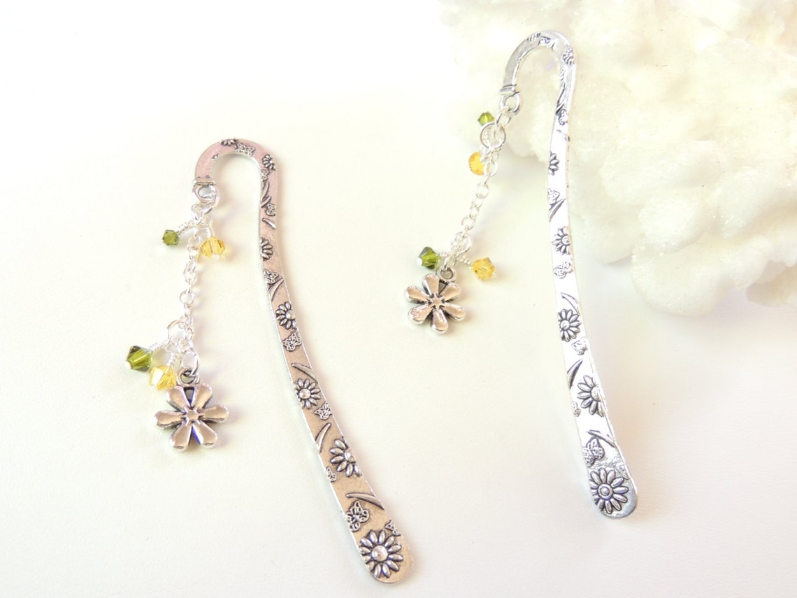 Flower Bookmark, Handmade Bookmarks, Metal Bookmark, Page Saver ...