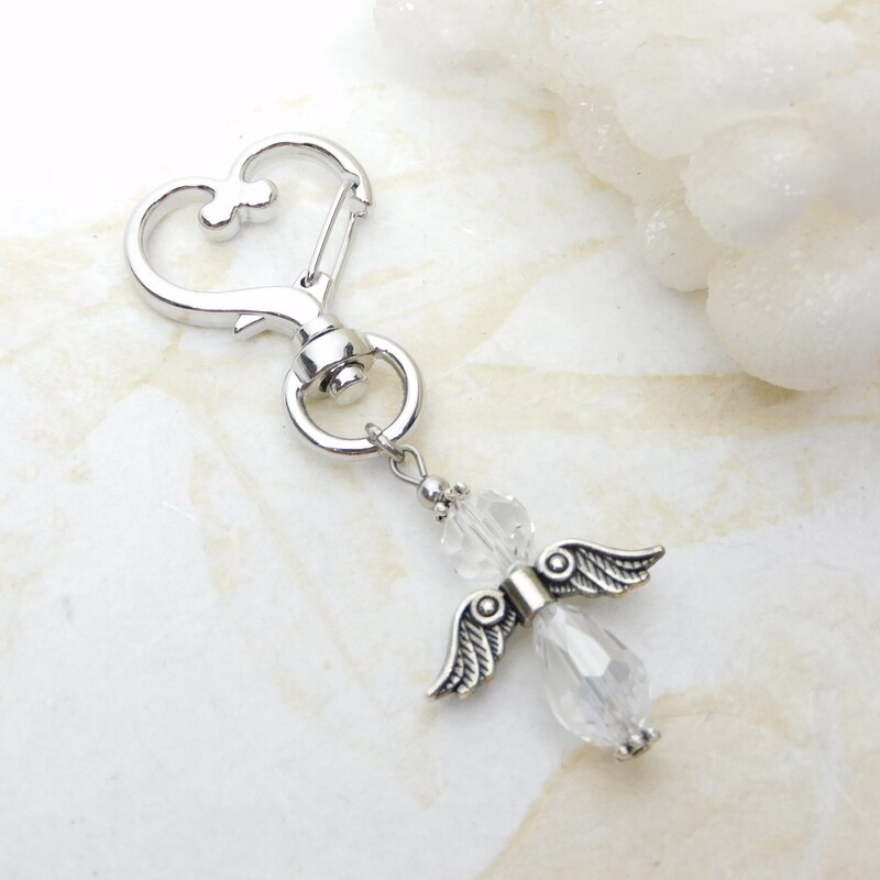 Angel Keyring - Etsy
