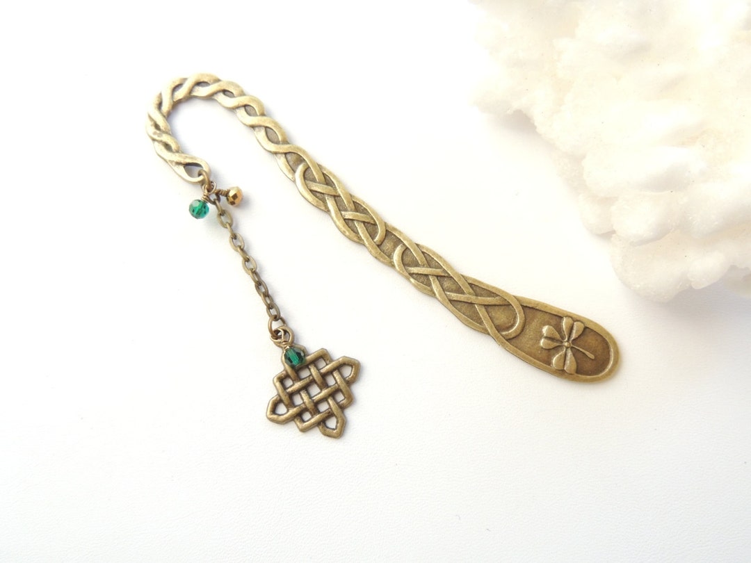 Celtic Bookmark, Celtic Knot Bookmark, Antiqued Bronze Bookmark, Metal ...
