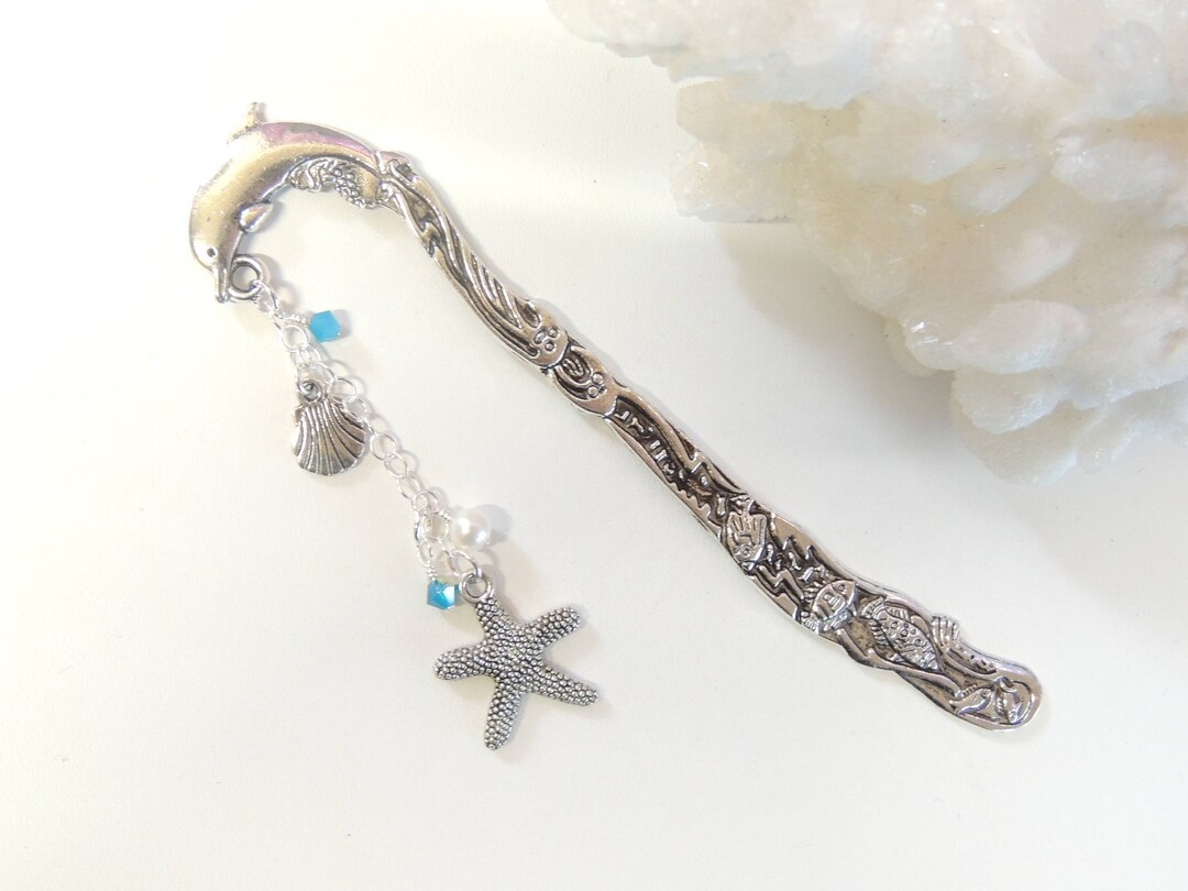 Starfish Sea Shell Dolphin Bookmark, Dolphin Bookmark, Starfish ...