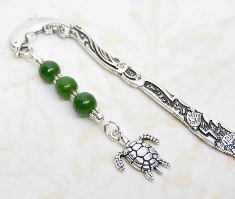 Sea Turtle Bookmark, Unique Beaded Bookmarks, Office Gifts, Turtle ...