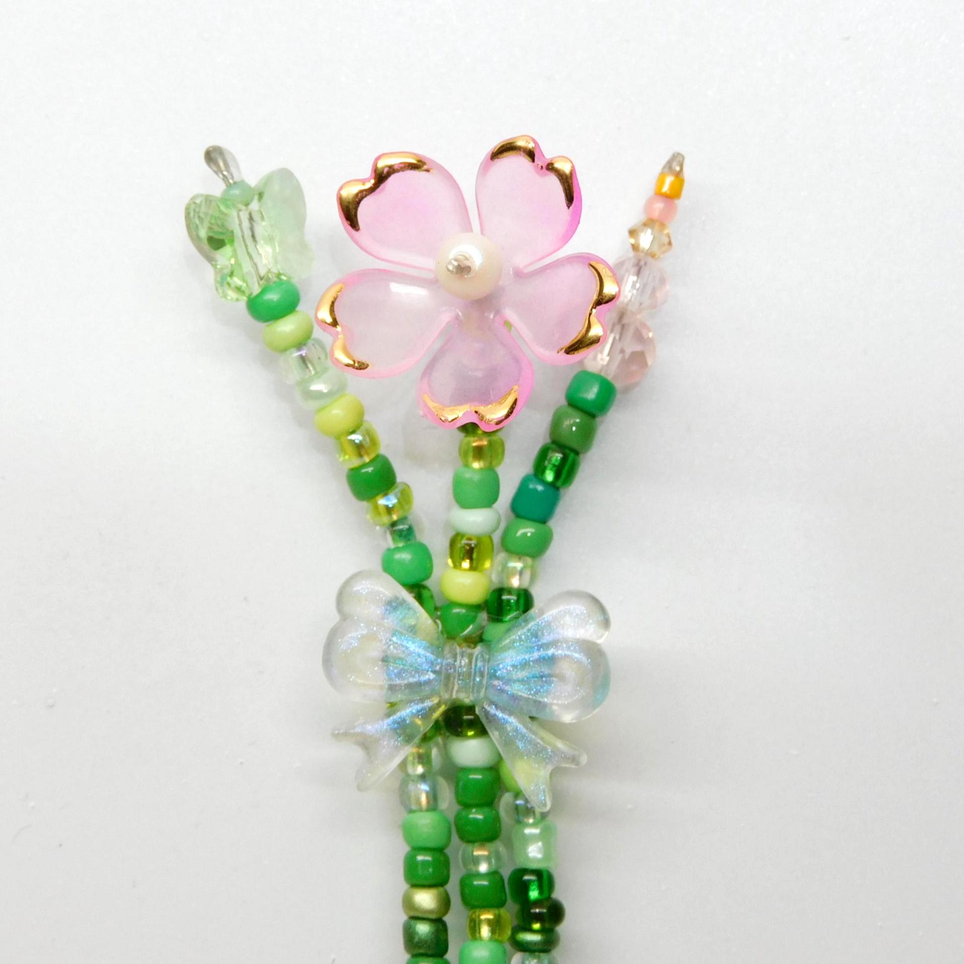 Mini Flower Bouquet Magnet, Handmade Beaded Floral Arrangement, Gift ...