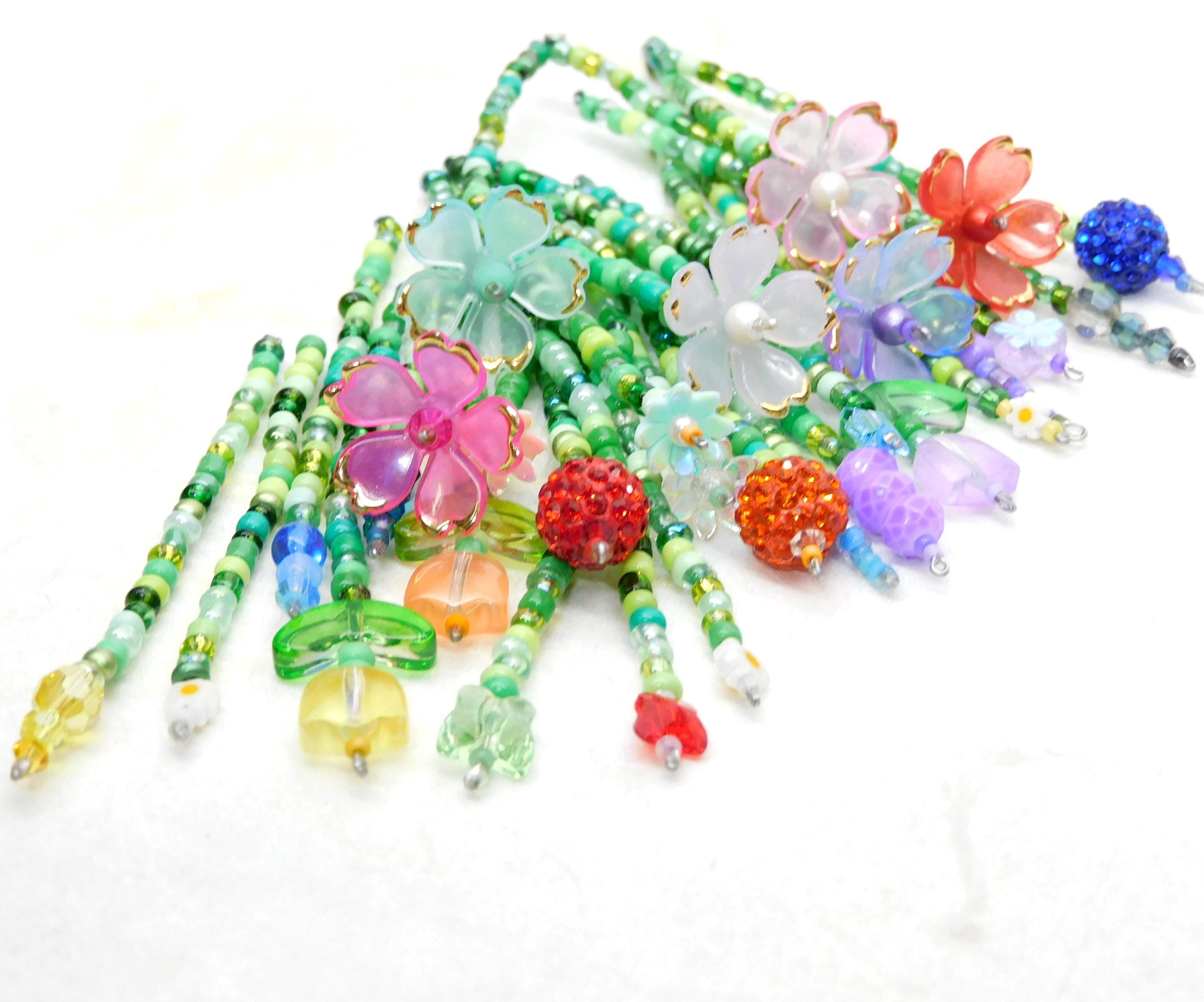 Mini Beaded Flower 1pc Random, Party Favor, Handmade Beaded Flower ...