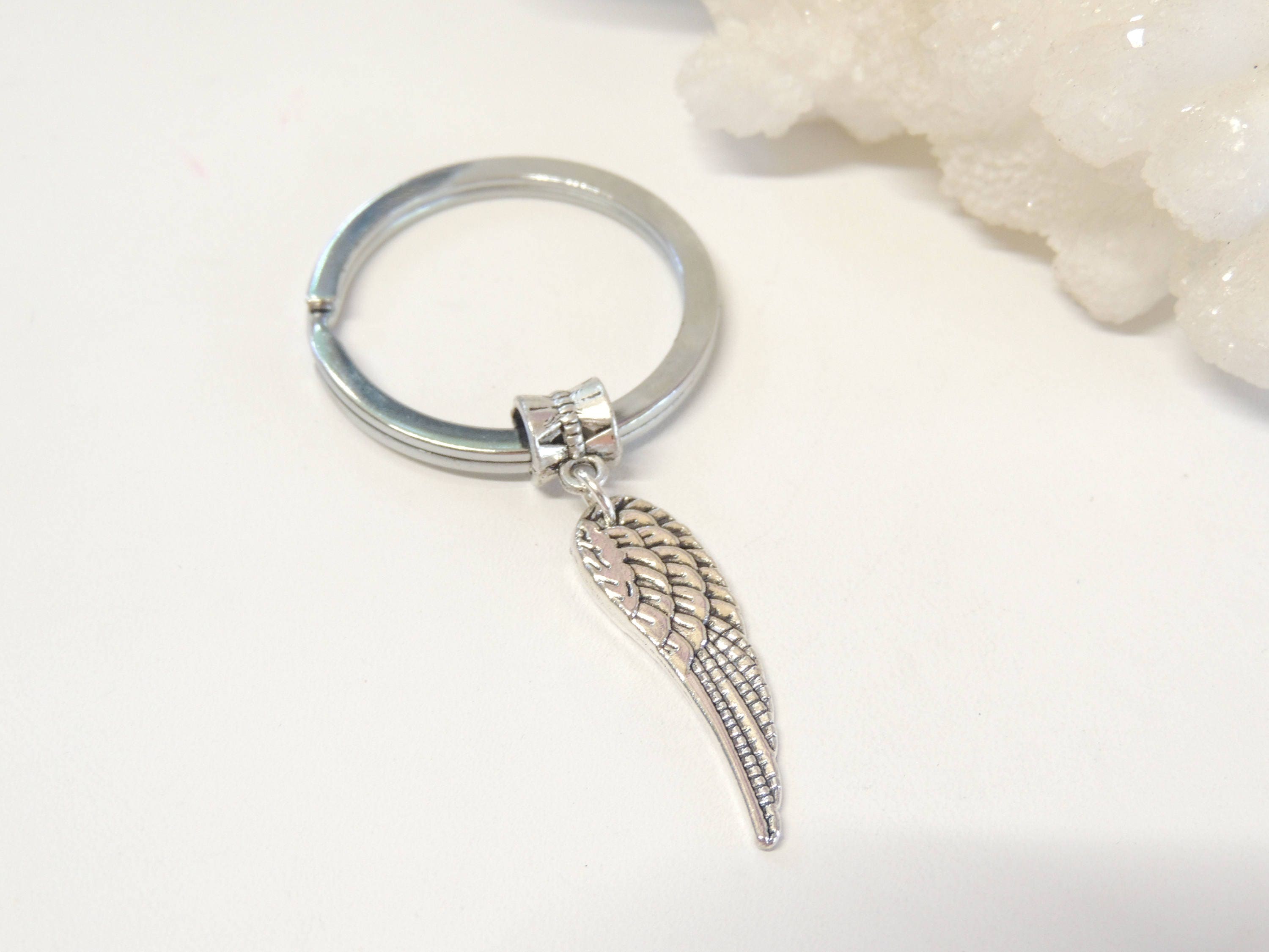 Angel Wing Keychain Angel Wing Key Chain Key Ring Guardian | Etsy