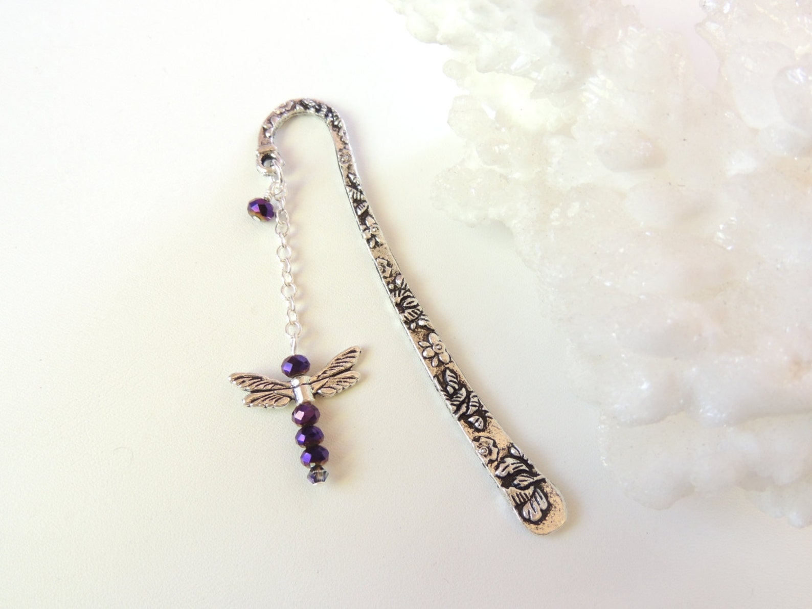Dragonfly Bookmark Metal Bookmark Beaded Bookmark Books and - Etsy